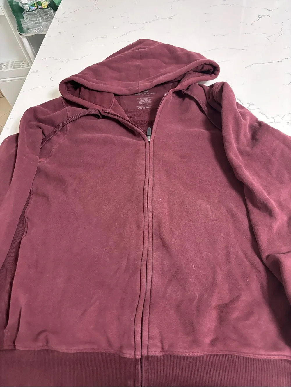Mack Weldon | Shirts | Mack Weldon Maroon Fullzip Hoodie | Poshmark